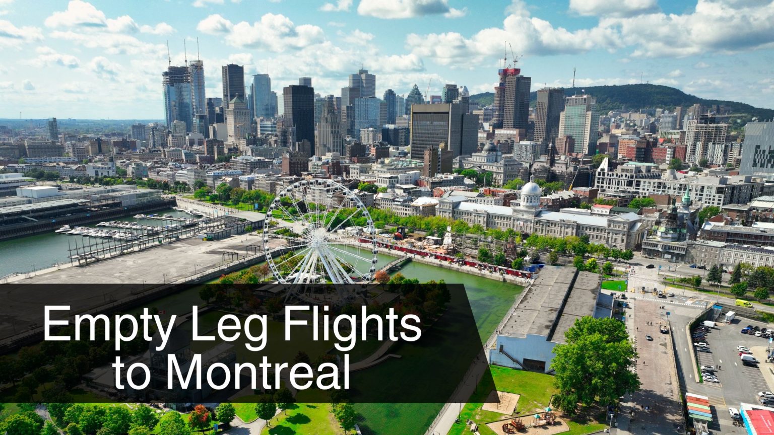 Empty Leg Flights to Montreal | Mercury Jets